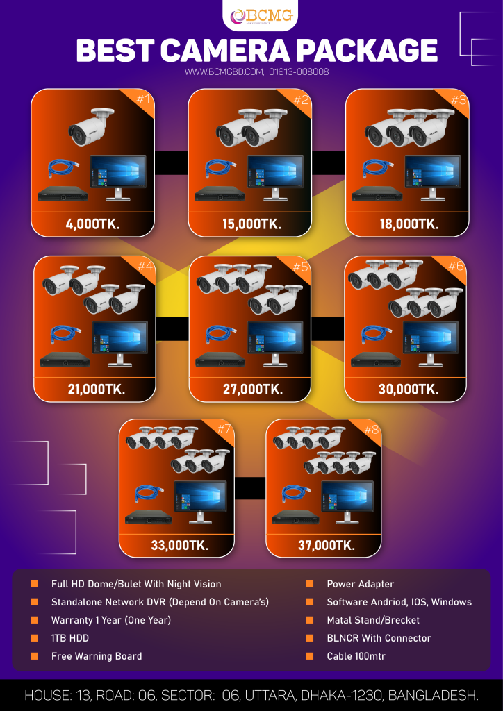 Best CCTV Camera Package In Dhaka - BCMGBD